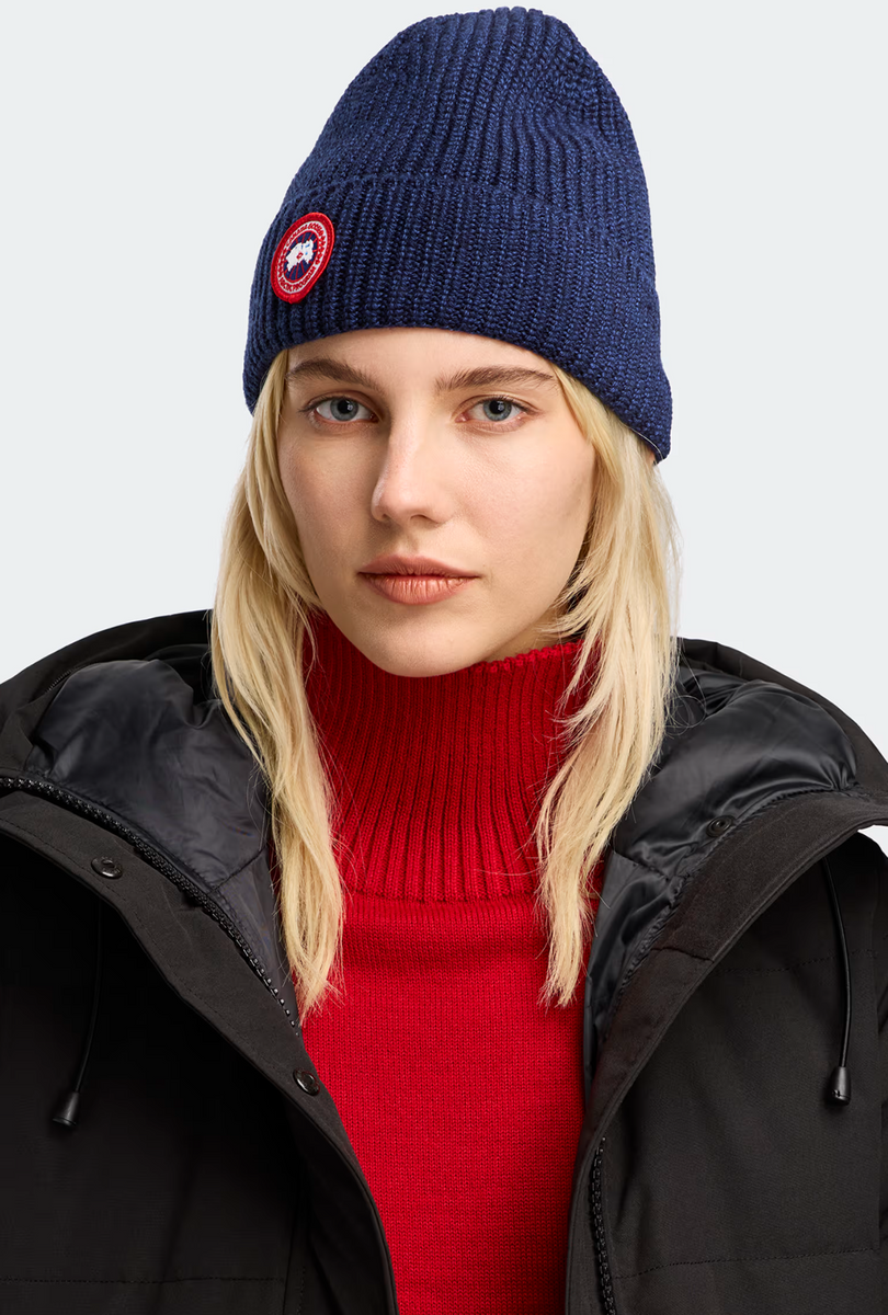 Canada Goose Unisex Arctic Disc Rib Toque - Navy Heather – manhattan ...