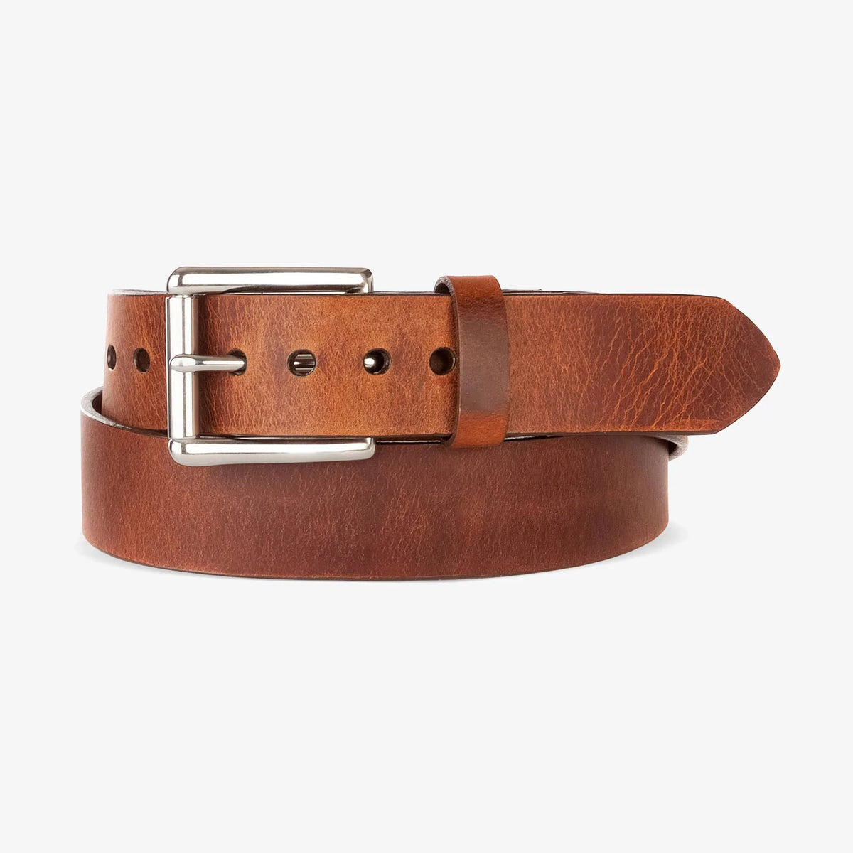 Brave Classic belt in Brandy with silver buckle – manhattan casuals