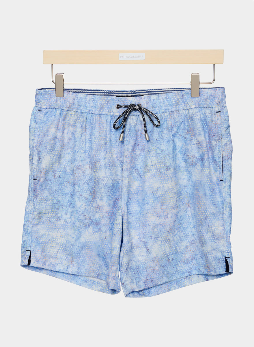 Patrick Assaraf Swim Short - Dusty Blue – manhattan casuals