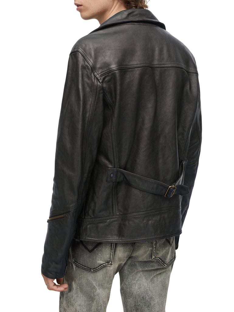 John Varvatos DEGRAW Leather Blouson Jacket - Black – manhattan casuals
